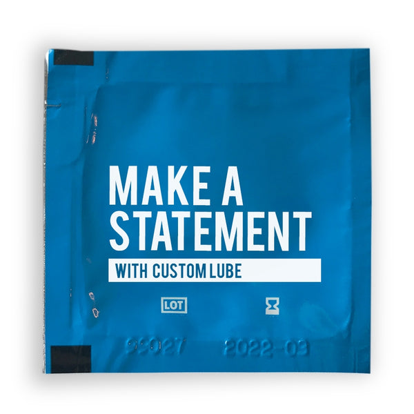 Custom Lube Packets | Personalized Lubricant Sachets – Say It With A Condom